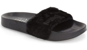 Ladies PUMA Leadcat Fenty Fur Slide Sandals