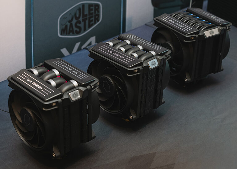 Cooler Master V-Series CPU Air Cooler Burns Rubber!